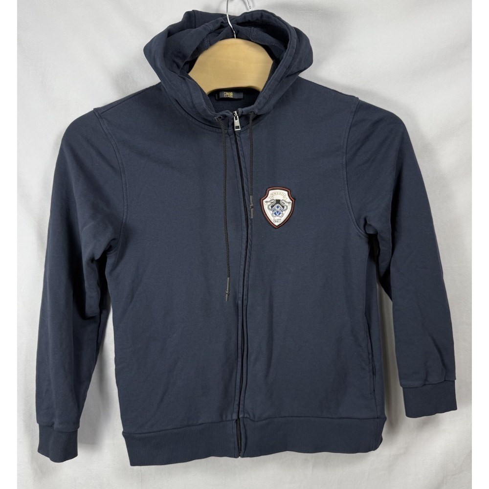 Cavalli Class Navy Blue Snake Patch Serpant Zip Up Sl… - Gem